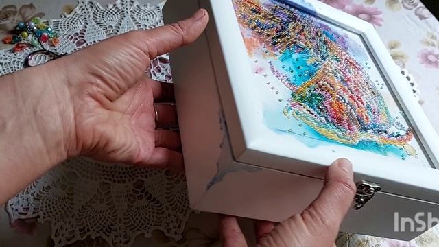 что отнесла в багетку и что забрала оформленное, покупка пуговок