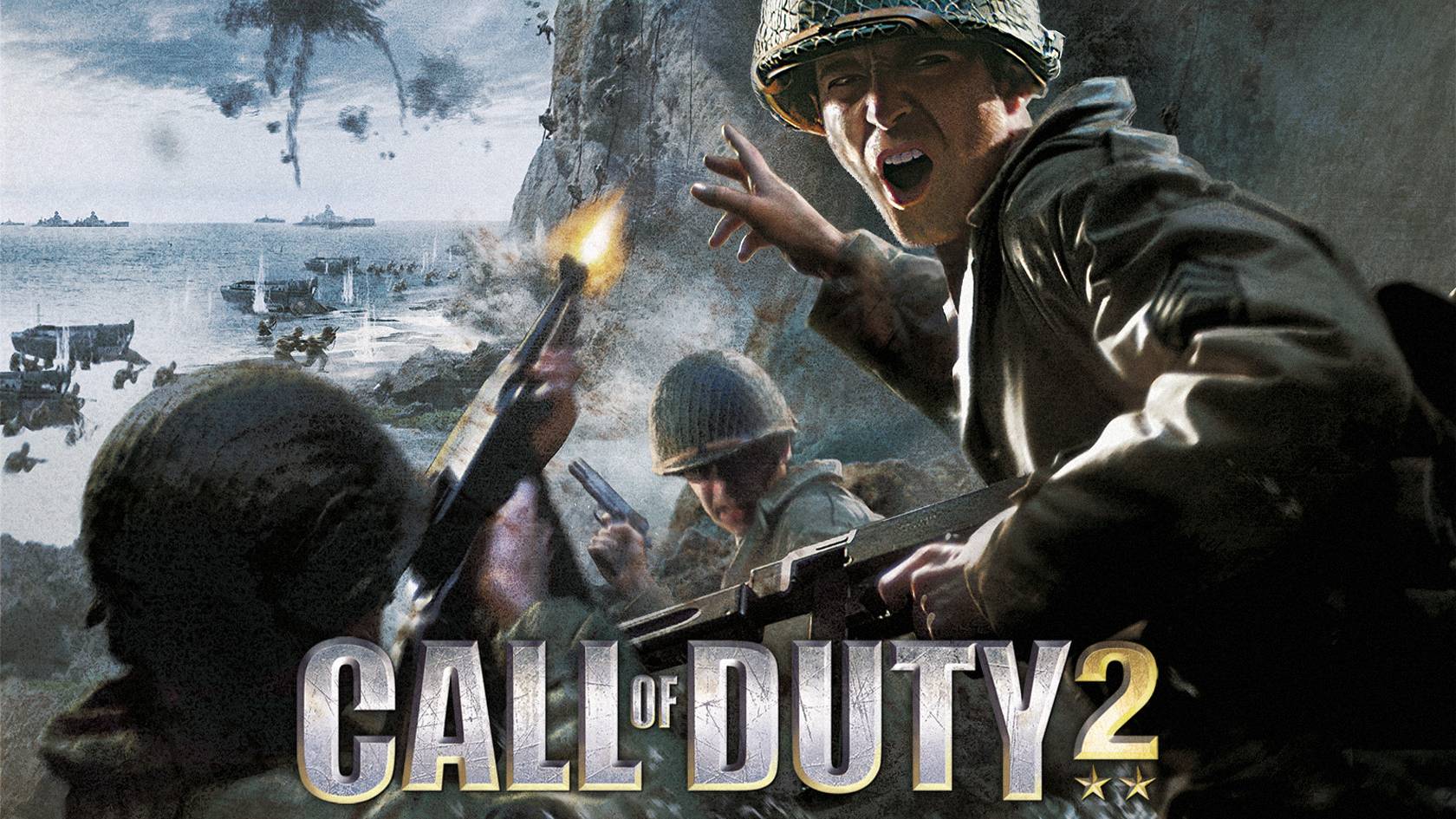 Call of Duty 2 Уничтожаем артелерию немцев в городе. часть 15