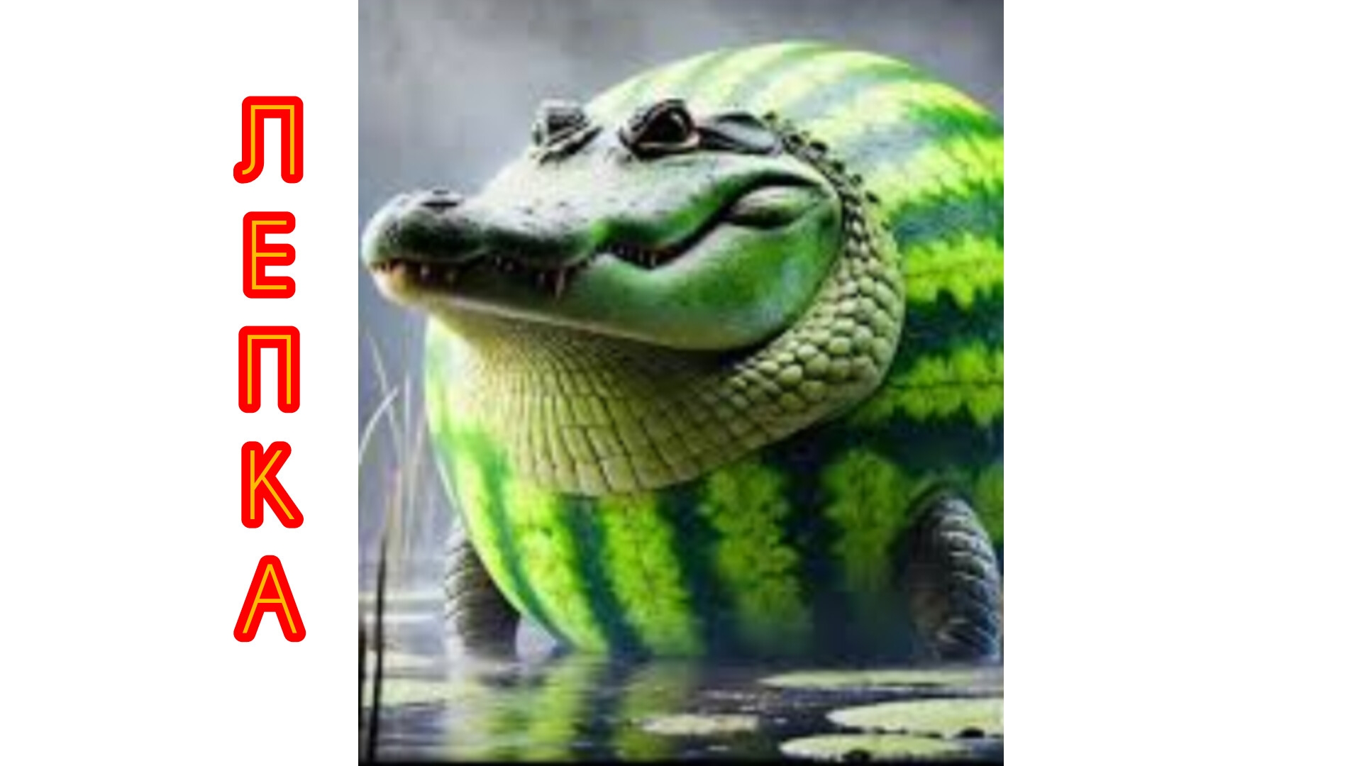 Лепка глорбо фруто дрилло. Крокодил в арбузе.🍉🐊