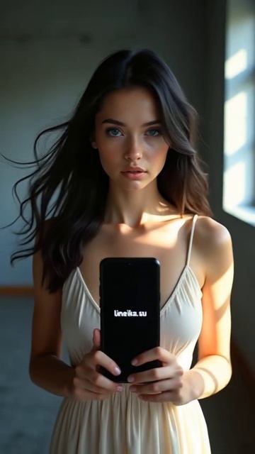 Девушка со смартфоном