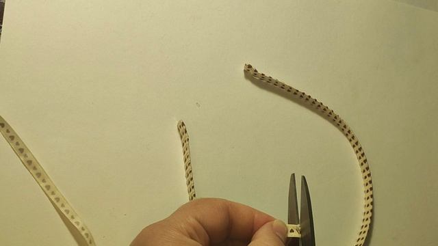 Изготовление ободка. Одна лента