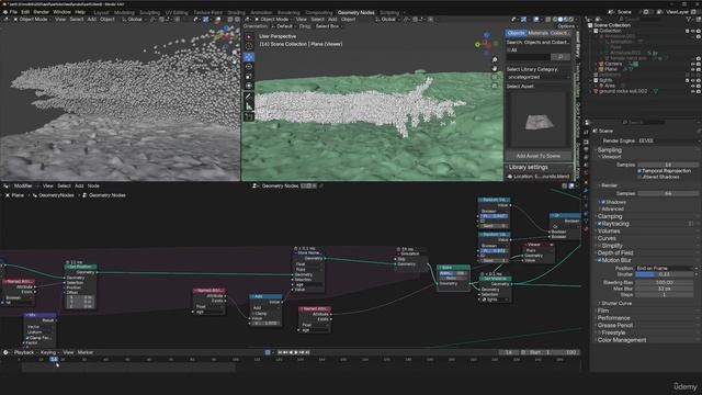 3 -Advanced particle effects in blender with geometry nodes part3