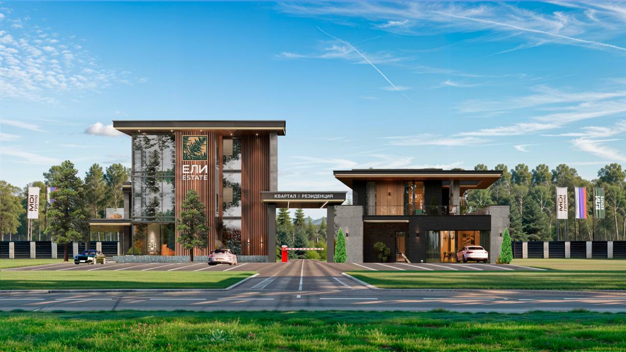 Обзор районов "Резиденции" + дизайн-проект въездной группы