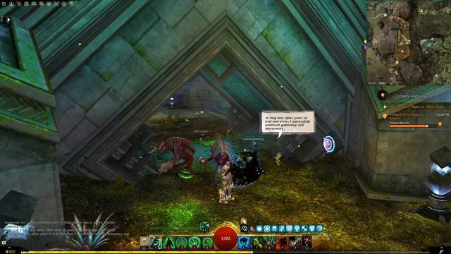 Dark Harvest achievement - Oola's Data Crystal item & Old Oola Lab PoI (Guild Wars 2)
