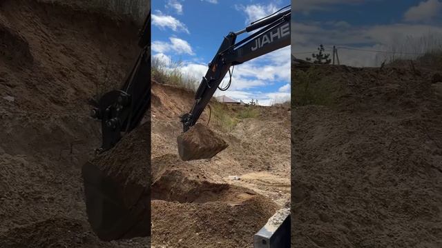 Колёсный экскаватор JIAHE JHW85 — универсальный боец на стройке!