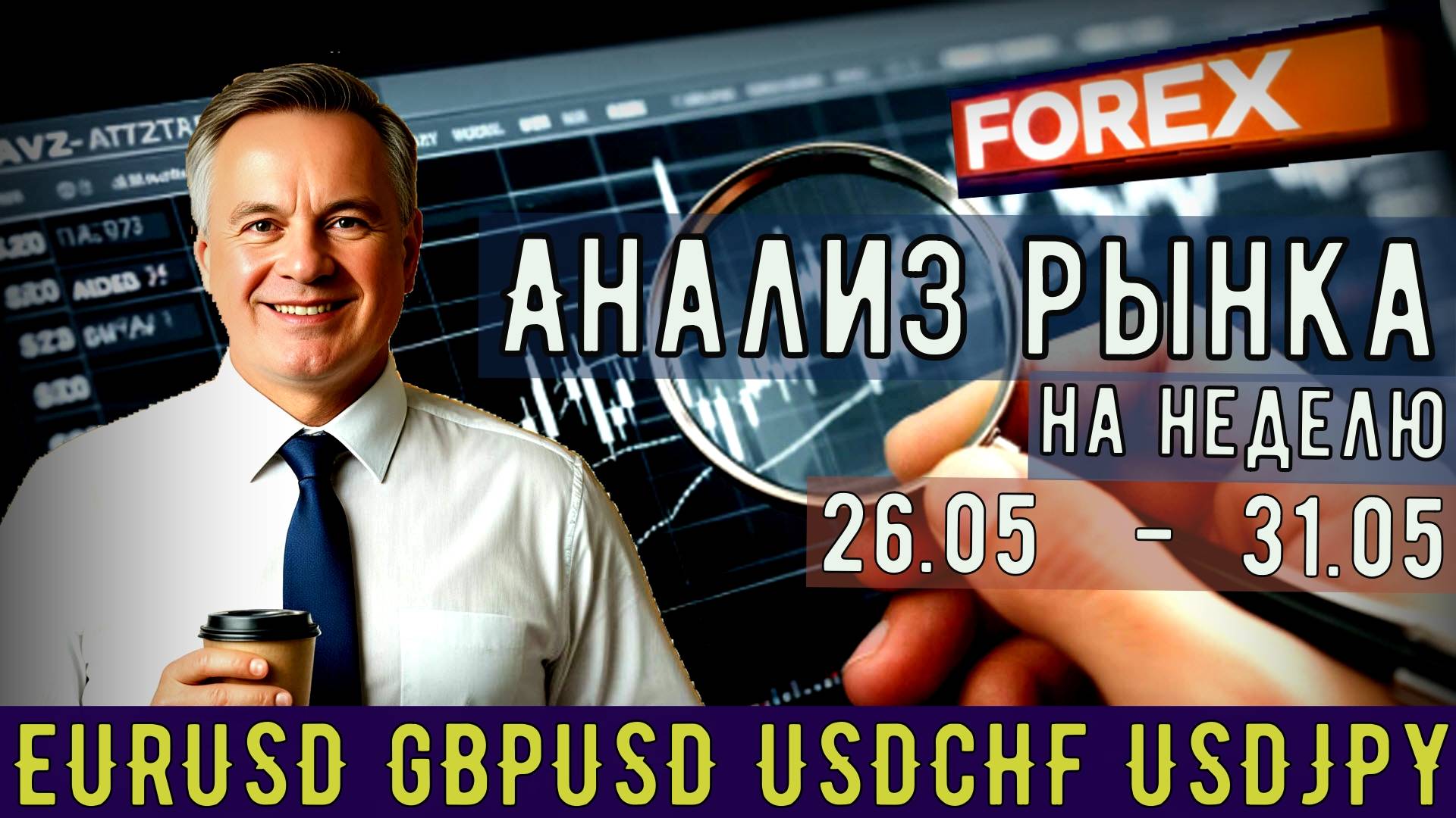 Анализ рынка #FOREX на 26.05- 31.05 2025 в мастерской трейдера AVZtradeInvest (Александр Зонов)