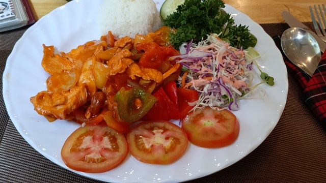 Курица с анаасами и орешками кешью, в Coral 2