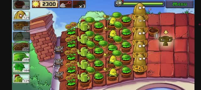 Растения против зомби выживание: крыша 🏠