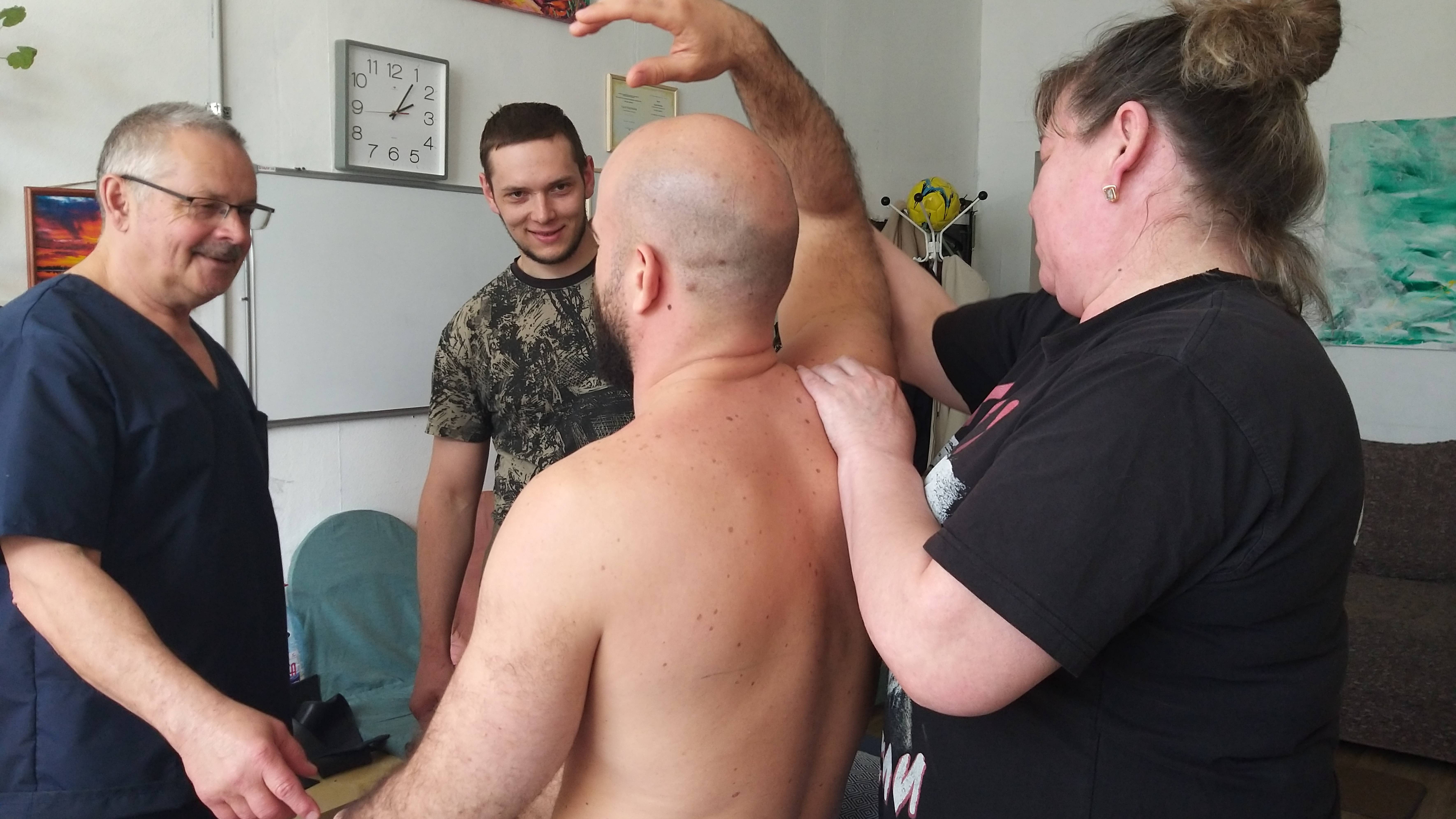 Пример диагностики по спине человека, спортсмен - ч4