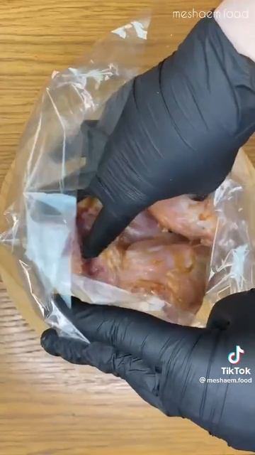 Курица с капустой в рукаве