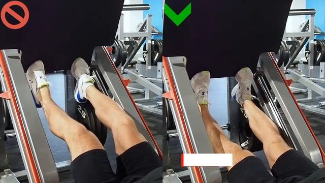 Жим платформы носками