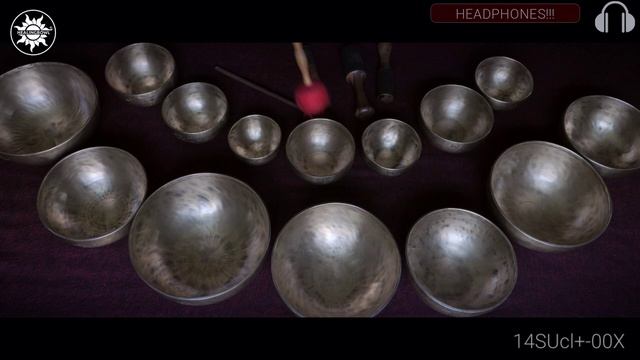 14SUcl+-00X Набор 14 поющих чаш Healingbowl® Профессиональные Сурья Surya®