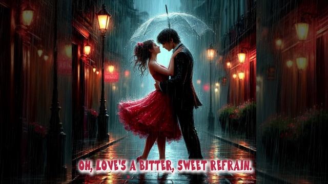 Oh, love's a bitter, sweet refrain.