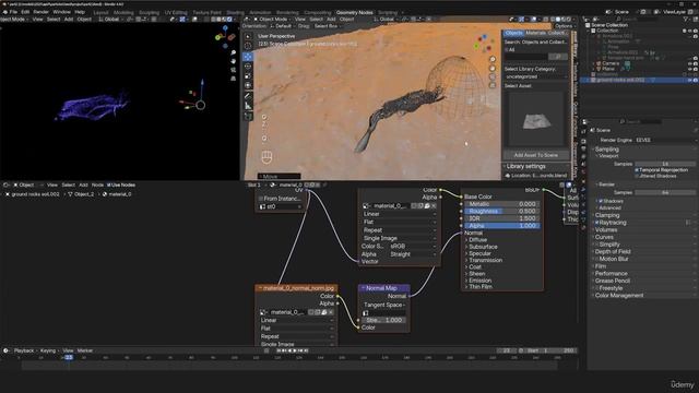 2 -Advanced particle effects in blender with geometry nodes part2