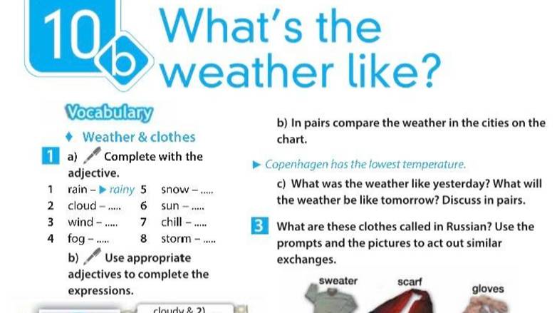 Spotlight 6, mod 10b What's the weather like