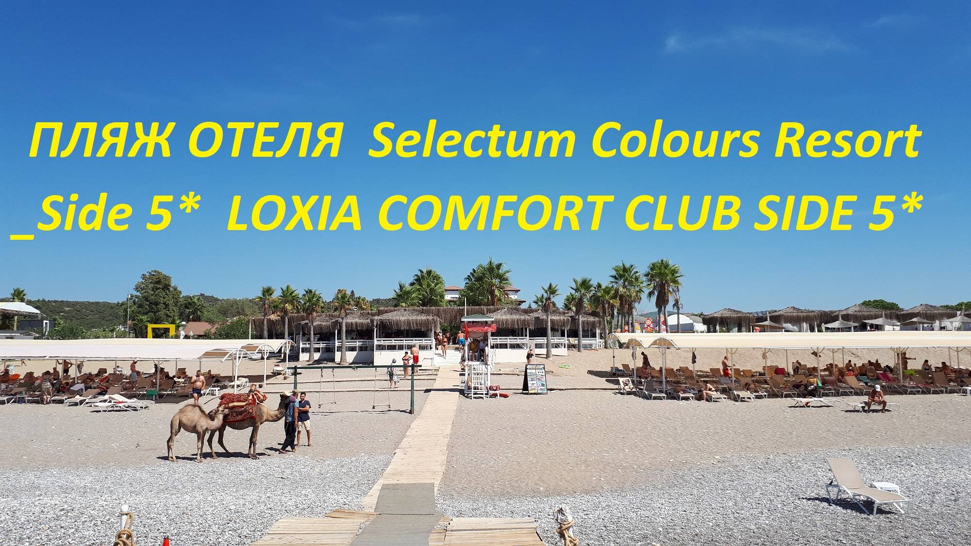 ПЛЯЖ ОТЕЛЯ 2 Selectum Colours Resort Side 5*  LOXIA COMFORT CLUB SIDE 5* ALL INCLUSIVE вид с пирса