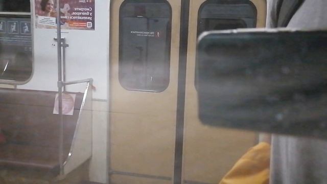 ст. Каширская поезд следует без остановки (29.08.2021) 1-й путь Кантемировская - Коломенская (ЗЛ №2)