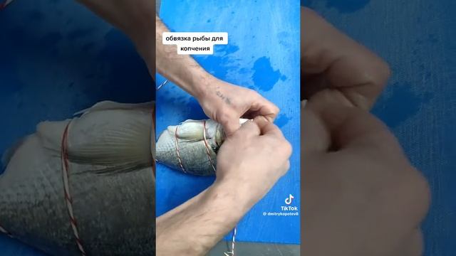 Обвязка рыбы для копчения