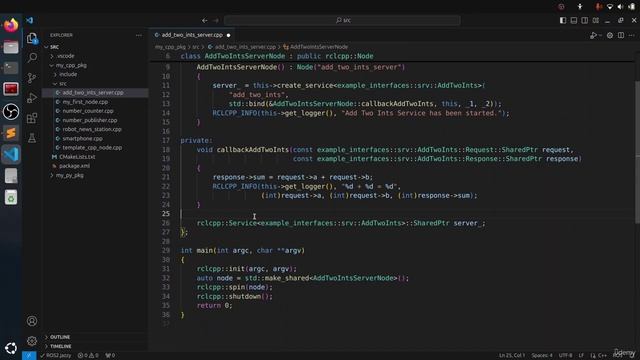 06. ROS 2 Services - ClientServer Communication Between Nodes