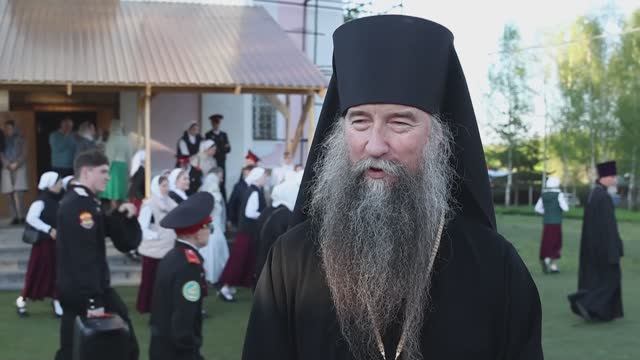 Интервью епископа Кирилла после всенощной в Никольском храме c. Никольское