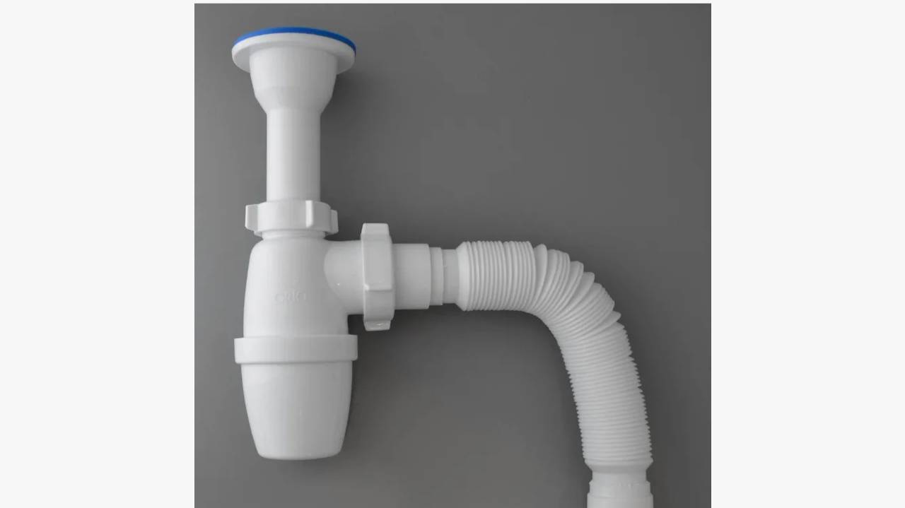 Как собрать и установить сифон на раковину.