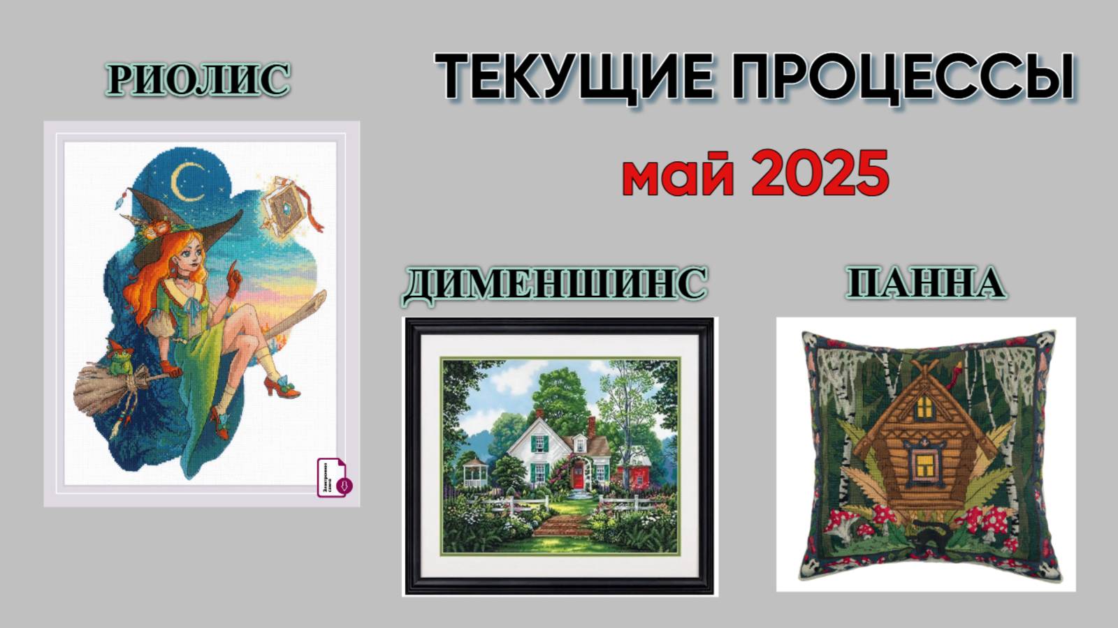 Текущие процессы май 2025 Дименшинс, Панна, Риолис