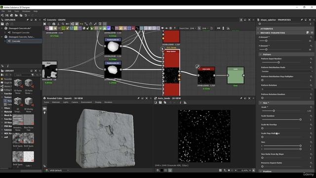 3 -03 Tutorial Damage Concrete Basecolor Roughness