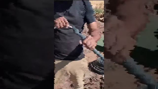 Бурение скважин. Монтаж адаптера.