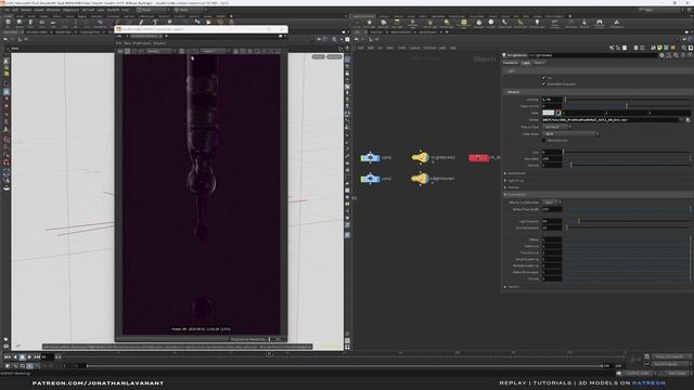 Pipette Dropper Lightning & Shading - Houdini & Redshift