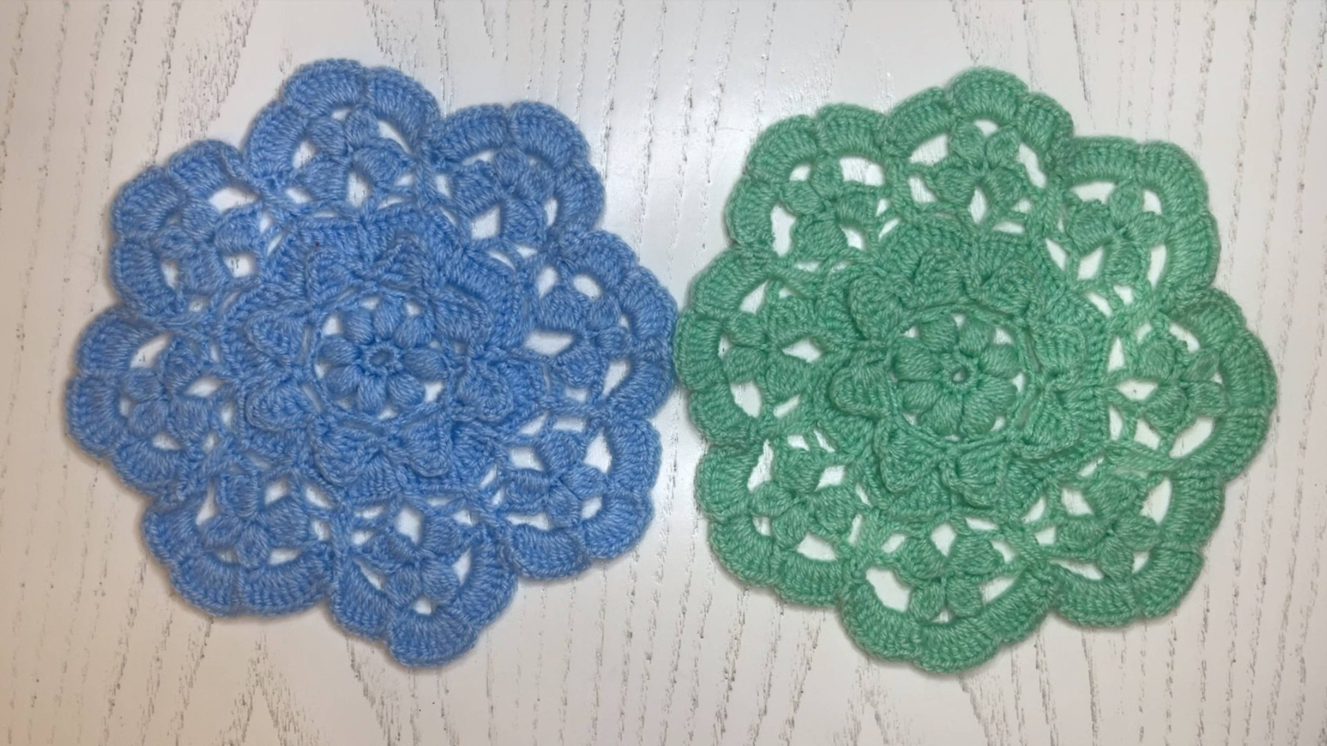 "Цветущий мотив" — круглый мотив крючком пошагово | Вязание для начинающих | Видео мастер-класс