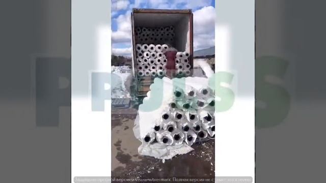 Погрузка дренажной системы без щебня ЛайтДрэин