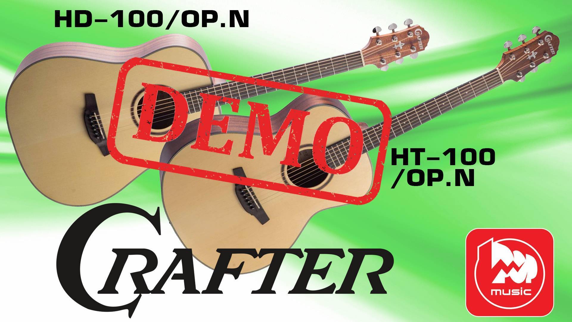Акустическая гитара CRAFTER HT-100/OP.N - краткая демонстрация звучания