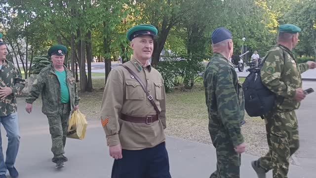 Поздравление ветеранов Пограничников. Боевой расчёт