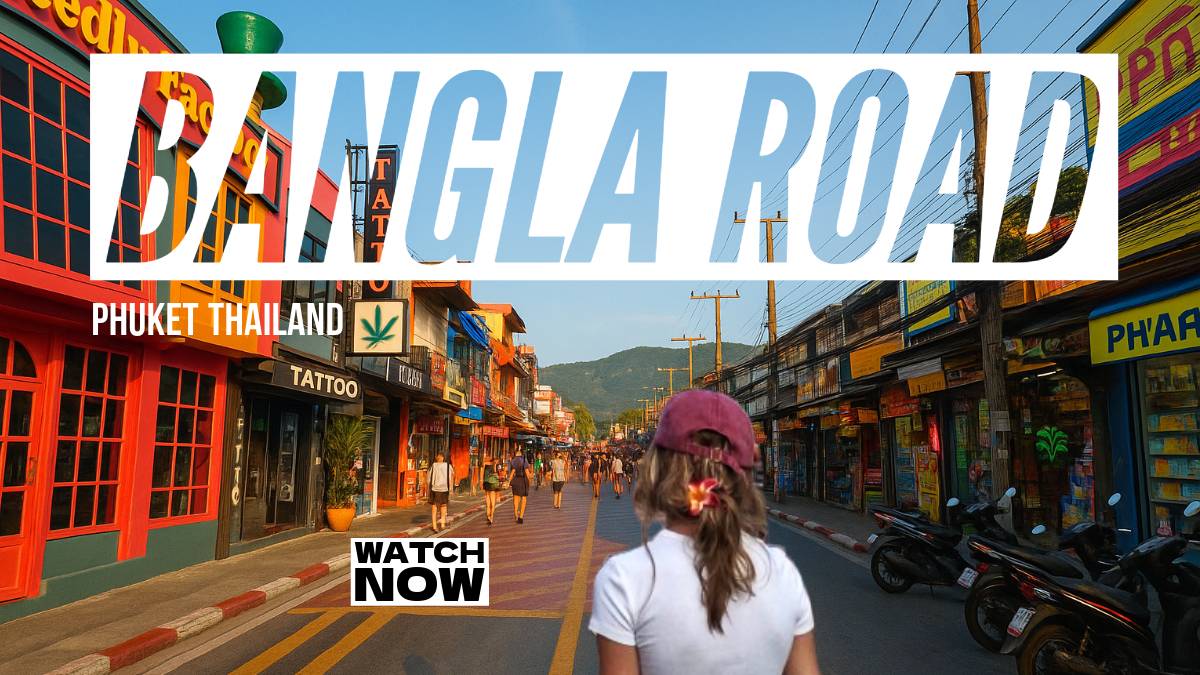 Бангла роуд перед закатом 🌇 Вечерняя прогулка по Bangla Road ✈️ Путешествие в Таиланд #outhome