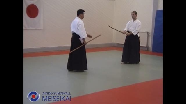 13 Aikido Jo Tai Ken Ai Hanmi Ikkyo Ura Shishiya Sensei Sandviken 2002