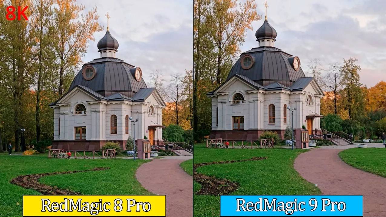 ZTE Nubia RedMagic 8 Pro vs. Red Magic 9 Pro | Сравнение камер | 8k/4k, стабилизация, ночь