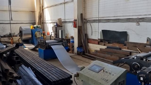 Этап перфорайции настилов для хомутовых строительных лесов 20220323_113331