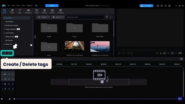 Основы 4 Организация медиа в Cyberlink PowerDirector 2025