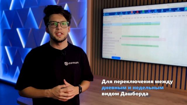 Платформа Infinium: дашборд (день/неделя) - инструмент планирования и аналитики