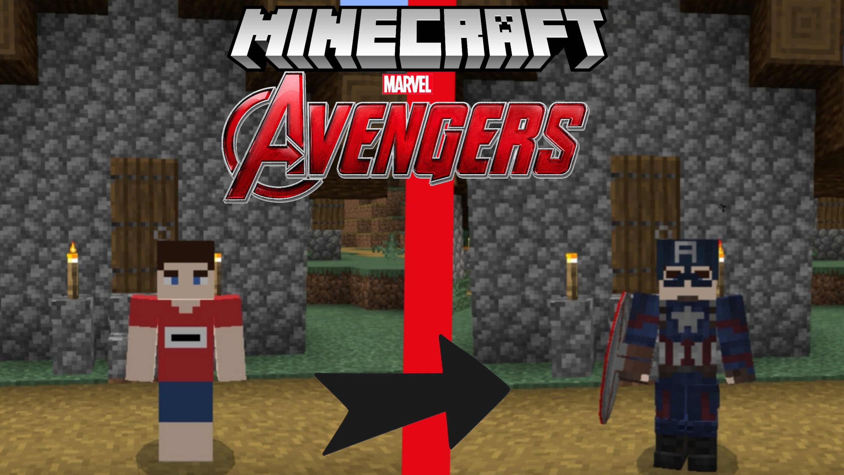 Я превратился в капитана америку в Майнкрафте | ManeLego minecraft