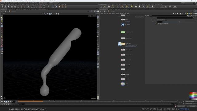 Pipette Dropper Simulation - Houdini & Redshift