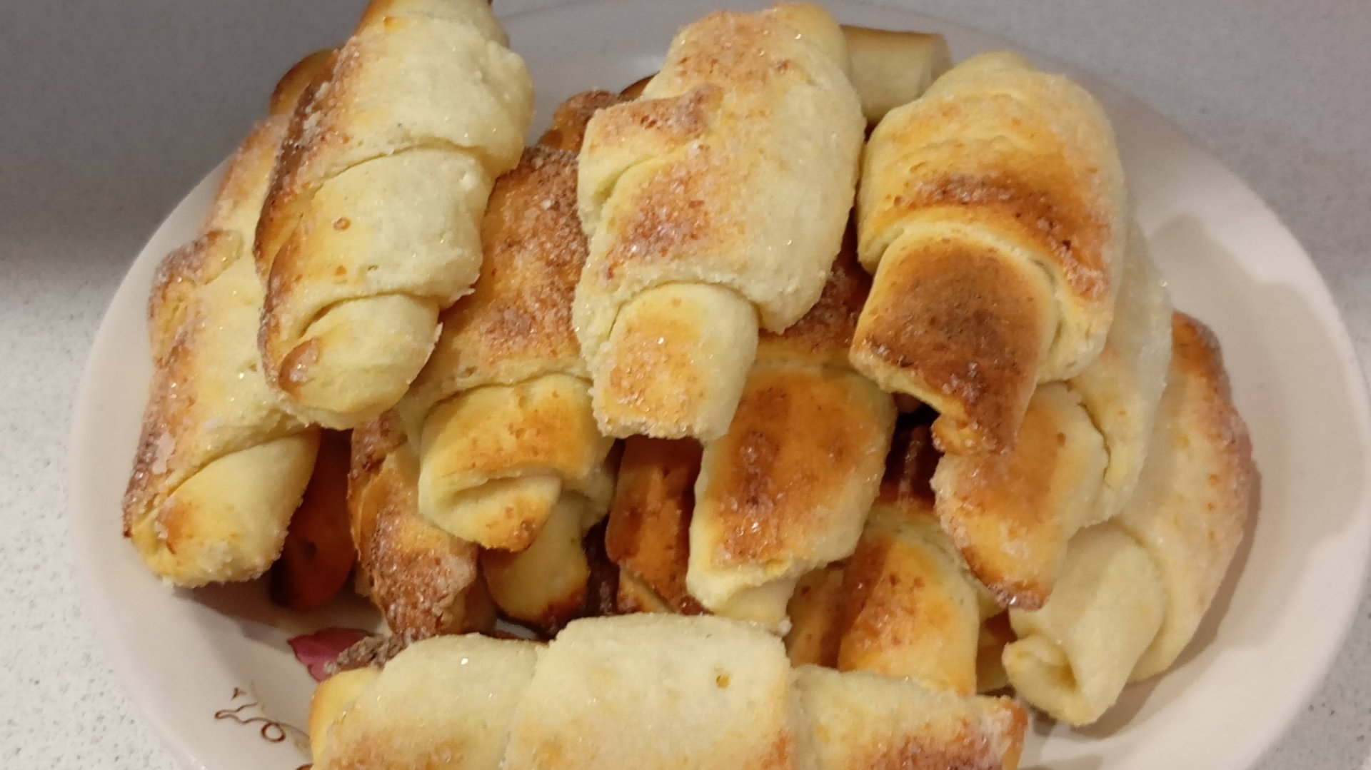 Творожные рогалики как в детстве.