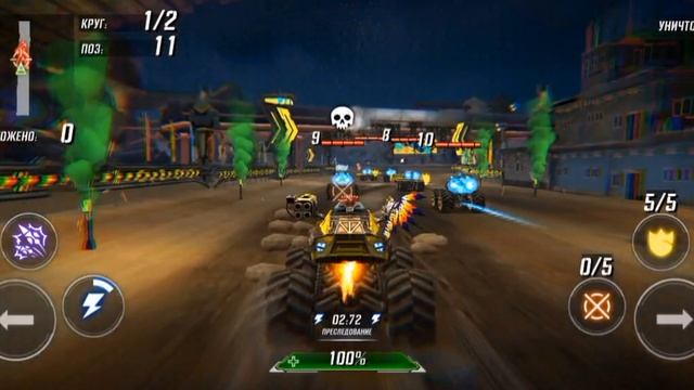 Играем в супер гонки на безумных тачках вместе