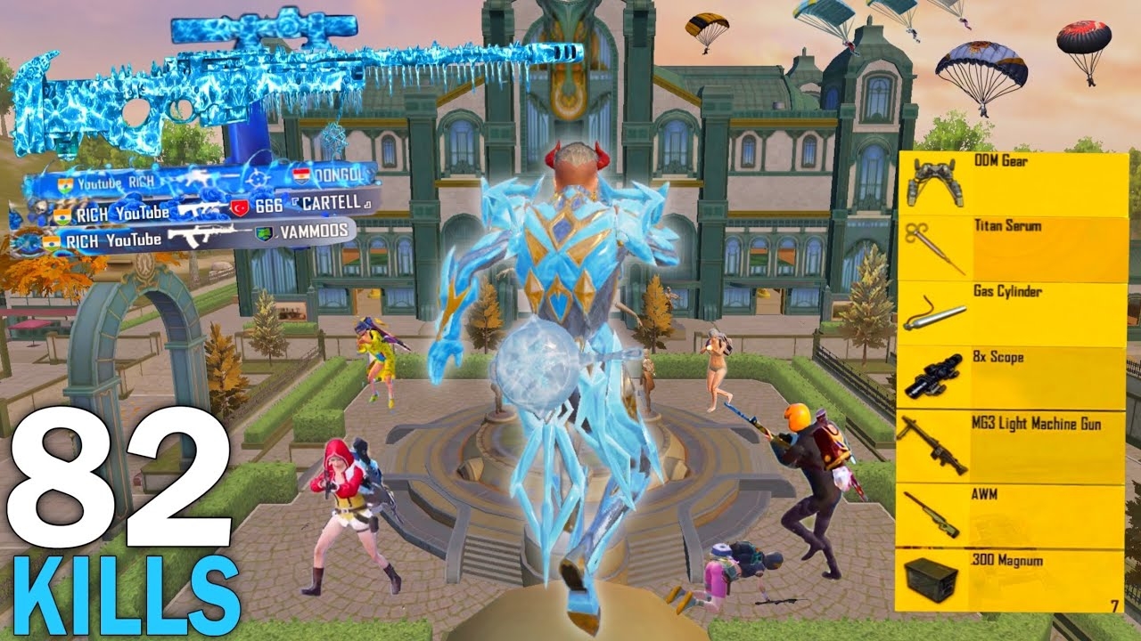 😍МОЙ ЛУЧШИЙ ГЕЙМПЛЕЙ ЭРАНГЕЛЬ с X- Костюмом Ледник 🥶 Pubg mobile