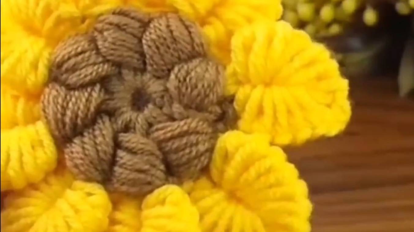 МК Подсолнух крючком