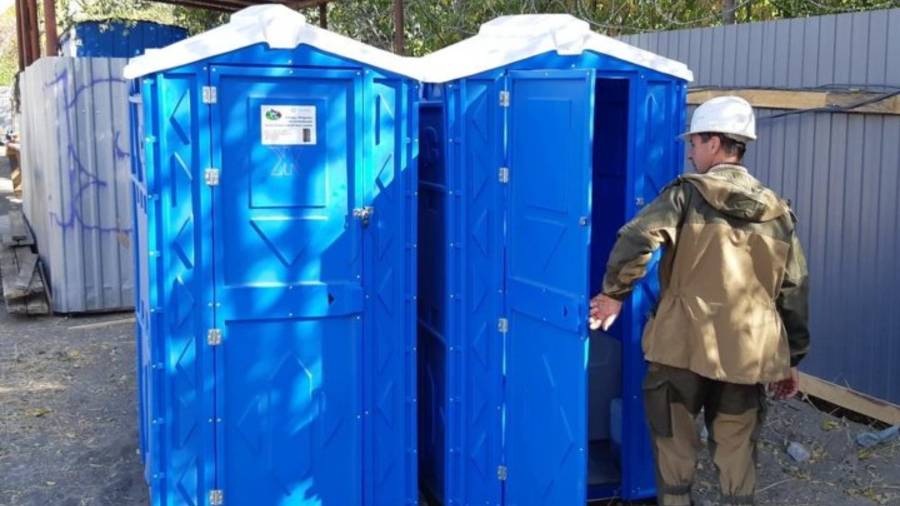 Туалетная кабина - туалет из пластика  "под ключ" за 24 500 руб. для бизнеса и дачи с доставкой