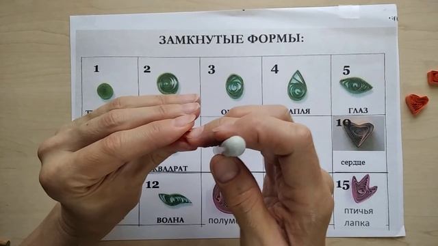 Замкнутые базовые формы квиллинга 6-15