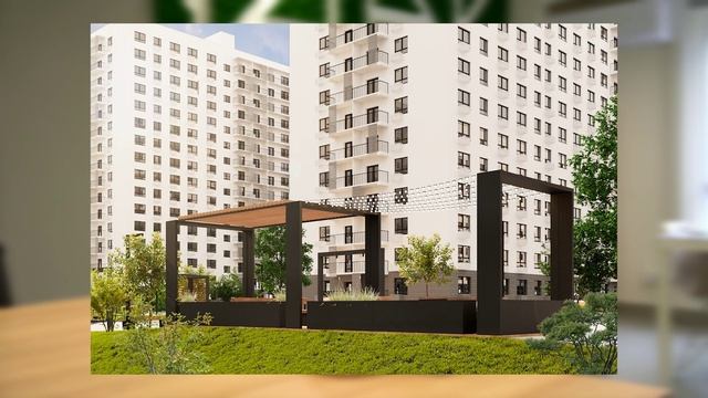 Пешеходный бульвар в жилом комплексе "Лугометрия"