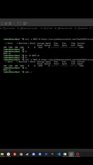 Скрипт DHCP