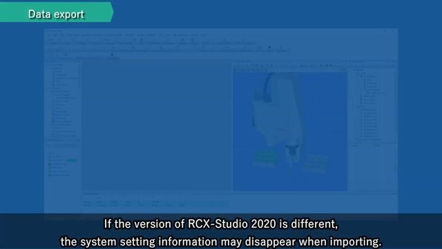 RCX-Studio2020 3D Simulation #4 Data Export